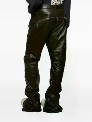 Rick Owens Zip-detail Leather Trousers
