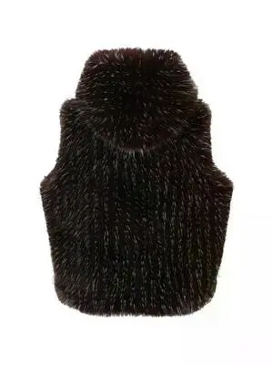 UNCOMMON Faux-fur Hooded Gilet