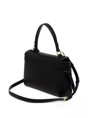 Moschino Logo-plaque Grained-effect Tote Bag