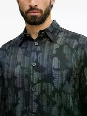 Armani Exchange Abstract-print Short-sleeve Shirt