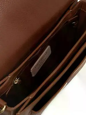 COCCINELLE Logo-plaque Pebbled Shoulder Bag