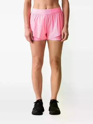 EA7 Layered Logo-print Shorts
