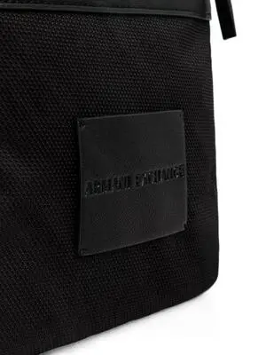 Armani Exchange Logo-patch Zip-fastening Messenger Bag