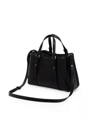Armani Exchange Logo-plaque Pebbled Tote Bag