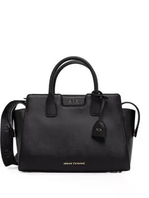 Armani Exchange Logo-detail Cross Body Bag - Black