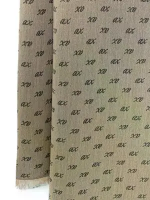 Armani Exchange Logo-jacquard Frayed Scarf
