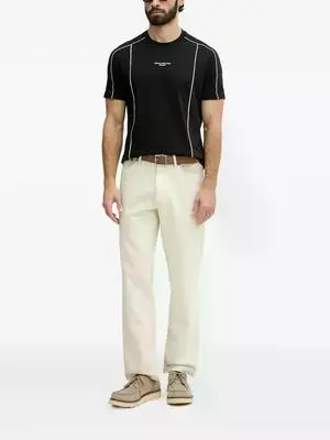 Armani Exchange Piping-detail Logo-print T-shirt