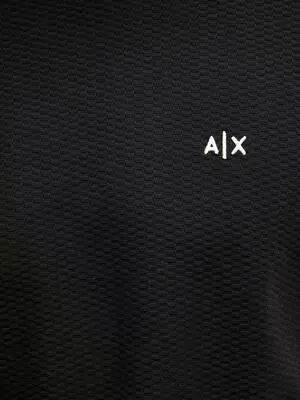 Armani Exchange Textured Logo-print T-shirt