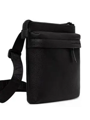Armani Exchange Logo-plaque Pebbled-effect Belt Bag