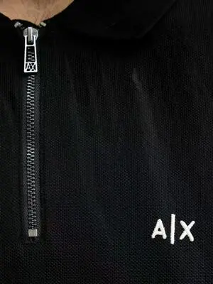 Armani Exchange Piped Zip-fastening Polo Shirt