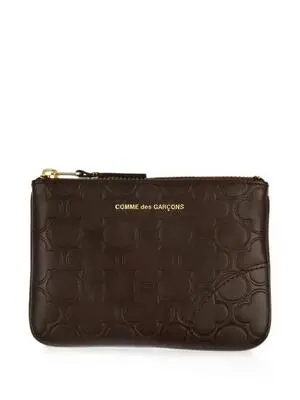 Comme Des Garçons Embossed Leather Wallet - Brown