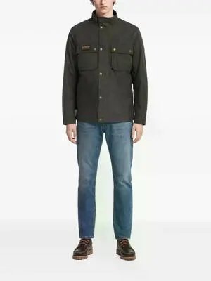 BARBOUR INTERNATIONAL Merton Buckled-collar Waxed-cotton Jacket