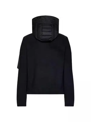 Moncler Zip-up Cardigan With Down-filled Front Panel