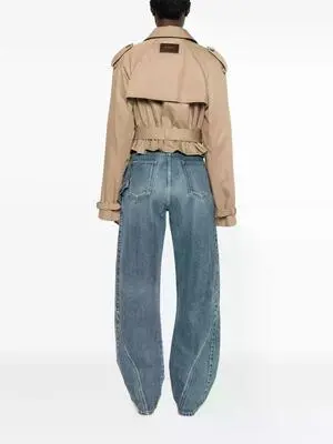 JW Anderson Cropped Trench Coat In Beige