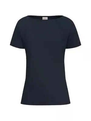 Marella Boat-neck Short-sleeve T-shirt - Blue