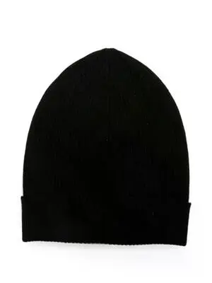 Rick Owens Ribbed-knit Beanie Hat - Black