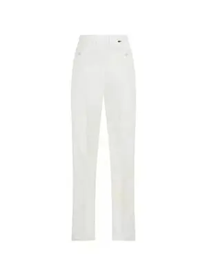 Canali Pressed-crease Tailored Trousers - White