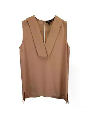Theory Sleevless Silk Tank Top - Neutrals