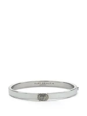 Kurt Geiger Eagle Head Crystal-embellished Bracelet - Silver