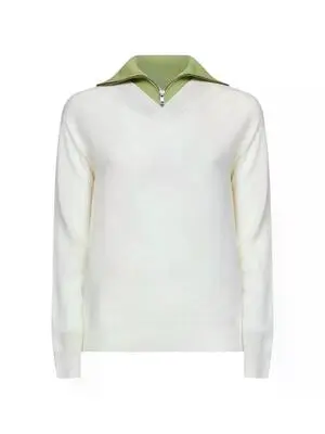 MAISON MARGIELA Layered-effect Zip-collar Sweater