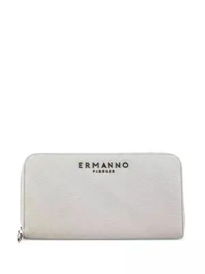 ERMANNO FIRENZE Logo-plaque Zip-around Wallet White