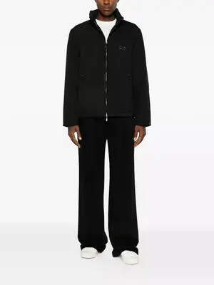 Emporio Armani High-neck Logo Plaque Jacket