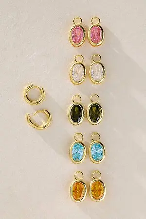 ALV ALV Sister Hoop Earrings Blue