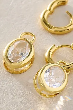 ALV Sister Hoop Earrings - Clear