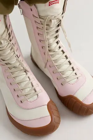 Camper Peu Path+ Boxing Boots - White/pink