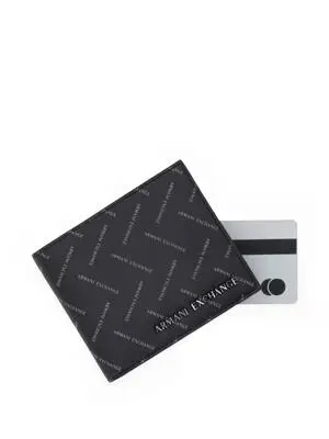 Armani Exchange All-over Logo-print Wallet