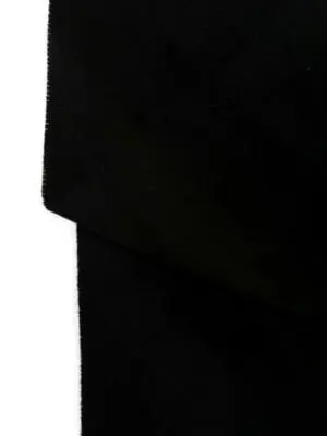 AMI Paris Embroidered-logo Scarf
