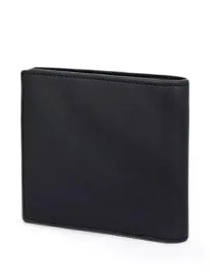 Armani Exchange Monogram-embossed Wallet - Black