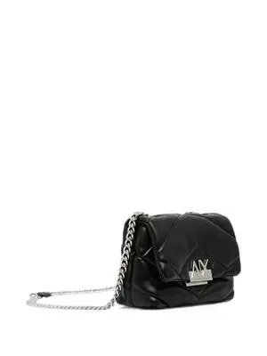 Armani Exchange Mini Quilted Logo-plaque Shoulder Bag