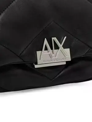 Armani Exchange Mini Quilted Logo-plaque Shoulder Bag