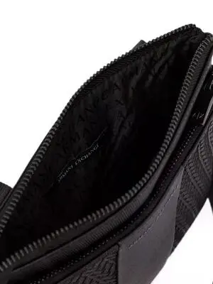 Armani Exchange Monogram-pattern Logo-patch Messenger Bag