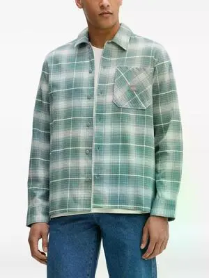 Dickies Check-pattern Patch-pocket Shirt - Blue