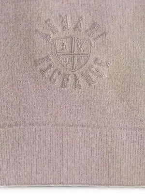 Armani Exchange Logo-embroidered Scarf - Pink