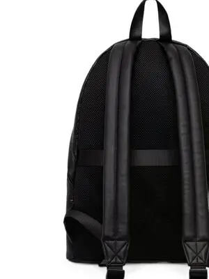 Armani Exchange Logo-embossed Front-zip Backpack