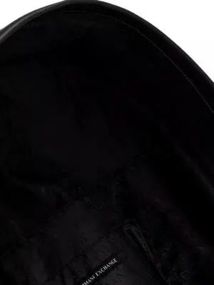 Armani Exchange Logo-embossed Front-zip Backpack
