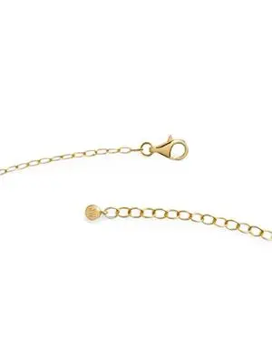Monica Vinader Oval-link Slim-chain Necklace