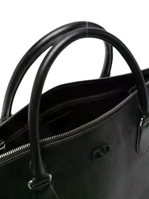Valentino Garavani Antibes Pebbled Leather Holdall Bag