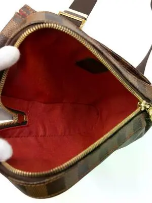 LOUIS VUITTON 2004 Damier Ebene Geronimos Crossbody Bag
