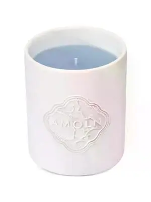 AMOLN Embossed Cylindrical Candle - White