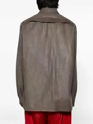 Rick Owens Giacca In Pelle Outershirt