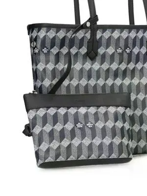AU DEPART Medium No.47 Geometric-print Coated-canvas Tote Bag