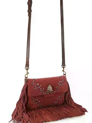 Kurt Geiger Oxford Fringe Shoulder Bag - Red
