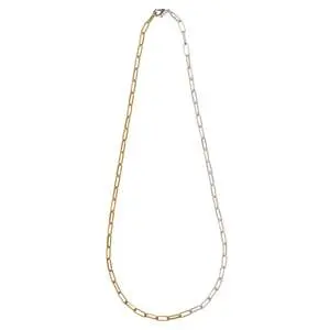 LILA RASA Gold / Silver Dual Tone Mix Metal Paperclip Chain - Gold/silver