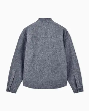 Giorgio Armani Shirt Oversized In Silk And Cashmere