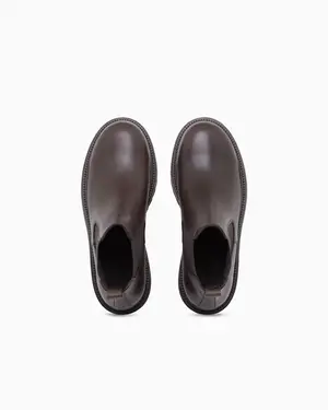 Giorgio Armani Boots In Nappa Leather And Rubber