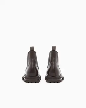 Giorgio Armani Boots In Nappa Leather And Rubber